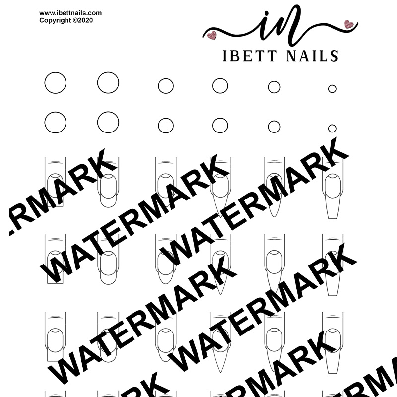 Ibett Nails Nail Design Practice Template Nail Art Sheets Practice Sheet